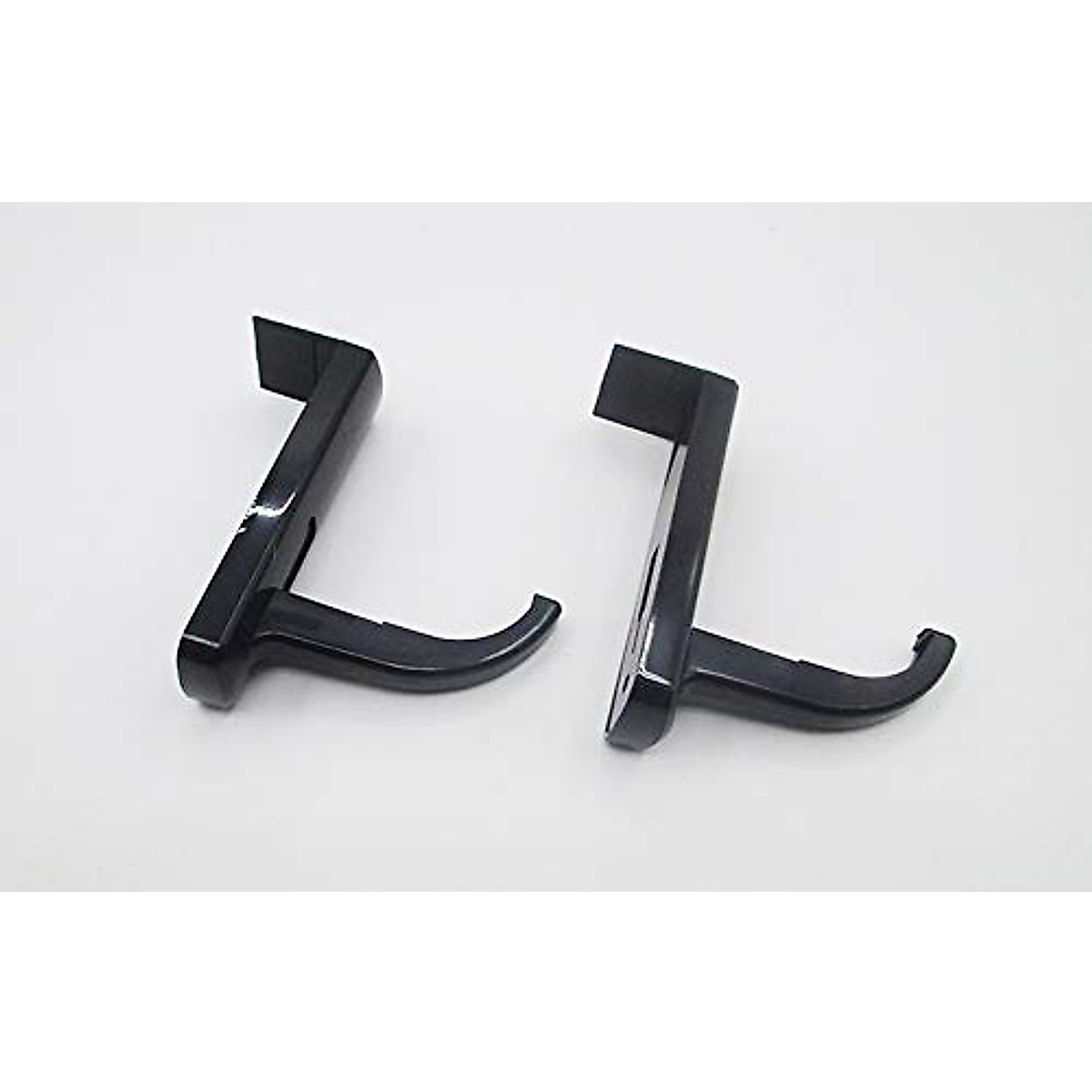 Magik 4-8 Pack Plastic Headphone Holder Earphone Headset Hanger Rack Stand Hook for Computer Internet Bar Desk Office (4 Pack, Black)