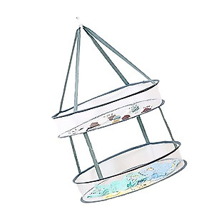 Cabilock 2pcs Foldable Laundry Rack Collapsible Laundry Drying Rack Collapsible Drying Rack for Clothes Foldable Clothes Drying Rack Mesh Clothes Hanging Dryer Sweater Drying Rack Household