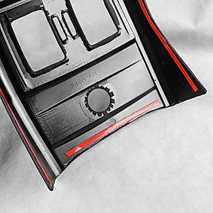 FDAIUN Ac Vent Center Console Rear Outlet Cover with Smoke Lighter Vent Frame,Alcantara Style Interior Accessories for BMW F30 2013 2014 2015 2016 2017 2018 2019 Black