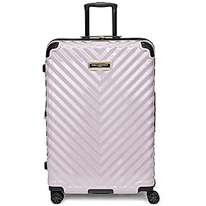 Karl Lagerfeld Paris Women's Suitcase Spinner Wheels Hardside, Lilac, One Size