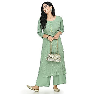 AnjuShree Choice Women Indian Top Cotton Kurti Palazzo pant for women Tunic top