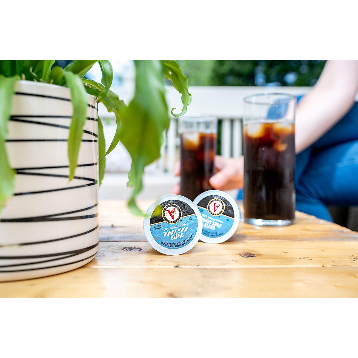 Victor Allen's Coffee Donut Shop Blend and Decaf Donut Shop Blend, Medium Roast, 80 Count Each, Single Serve Coffee Pods for Keurig K-Cup Brewers (2 Pack)