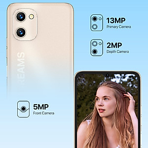 UMIDIGI C1 Unlocked Smartphone,Android 12 GO 3GB+32GB 256GB Expandable Cell Phone 5150mAh Battery with 6.52" Full Screen T-Mobile Smartphone 13MP Camera Mobile Phone