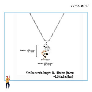 FEELMEM New Mom Gifts Baby Feet Footprint Necklace for New Mother Mommy to Be Pregnancy Announcement Gift(neck- Cooper footprint)