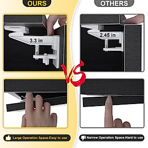 Child Proof Cabinet Locks,Upgraded Child Safety Cabinet Latches Invisible with Deactivated Mode, Enlarged 3M Tape, Extra Long Baby Safety Drawer latches, Universal Fit and No Drilling (10 Pack)