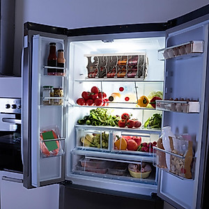 Shelf Reliance Cansolidator 60 Cans, Stackable Adjustable Can Pantry Organizer, Rotating Canned Food & Soda Storage Kitchen Organizer, USA Made,2 Pack