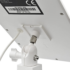 Aobelieve 2-in-1 Gutter Mount for Ring Solar Panel, Stick Up Cam Battery and Spotlight Cam Battery, White