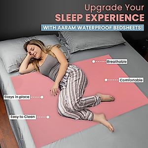 Aaram Ultrasoft Infant Waterproof Dry Rubber Bed Sheet Cover/Toddler Sleeping Mattress Protector/Urine Non-Absorbent Reusable Crib Mat (2 Meter) (78 x 36 Inches) (200 x 90 cm)