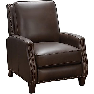 BarcaLounger Melrose Transitional Recliner Lounge Chair with footrest Extension 7-3155 in Ashford Walnut All Leather 5625-87 - Curbside Delivery