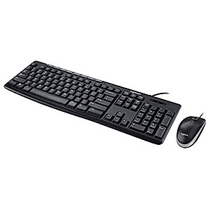 Logitech Media Combo MK200 Full-Size Keyboard and High-Definition Optical Mouse