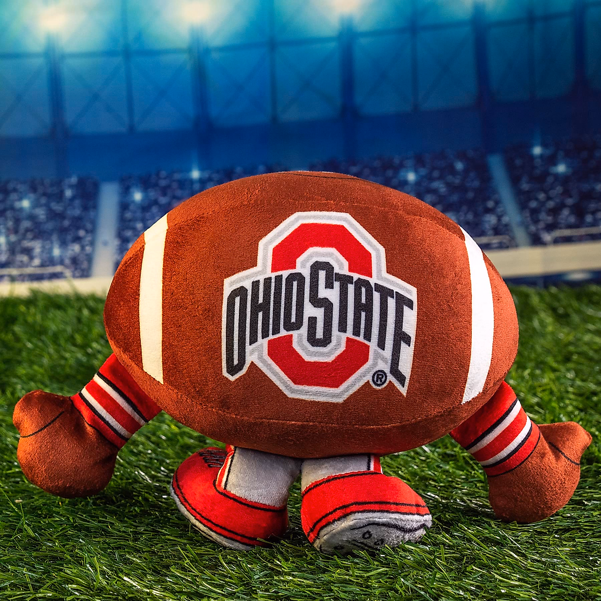 Bleacher Creatures Ohio State Buckeyes 8" Kuricha Football Sitting Plush- Soft Chibi Inspired Plush