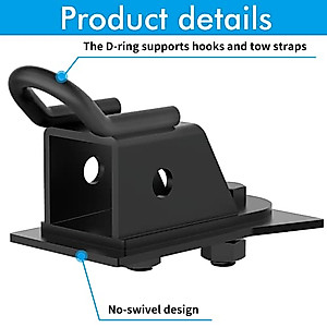 Trailer Hitch Receiver,Bolt-On 2-Inch ATV UTV Trailer Hitch Receiver Adapter
