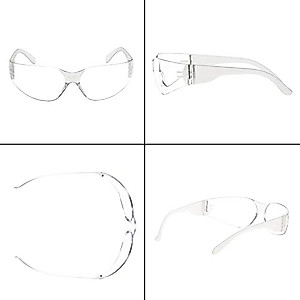 TRUST OPTICS 12 Pack Safety Glasses ANSI Z87+ Certified Protective Eyewear Goggles for Men and Women with UV Eye Protection