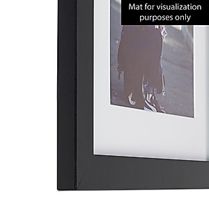 ArtToFrames 10x25 inch Black Picture Frame, 2WOMFRBW72079-10x25