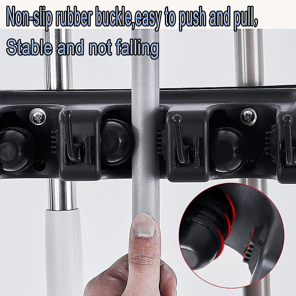 FOGLO Broom Holder,Floor-Standing Broom and Mop Rack Can Be Moved,Put Wet Mops,Cleaning Tool Cart Tower Mop Holder Umbrella Stand,for Garden Garage Schools,Hospitals,Factories,Hotels (Size : 10slots)