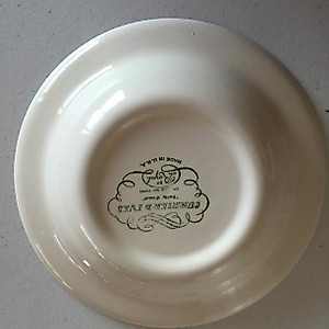 Currier & Ives 8 1/2" Soup / Salad Bowl "Early Winter" by Royal Made in the USA Vintage 1950's Blue