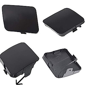 RainMan S 2 x Auto Parts Left & Right Front Bumper Tow Hook Cover Cap Replacement for 2006 2007 2008 Toyota RAV4 Black 53286-42931 53285-42930