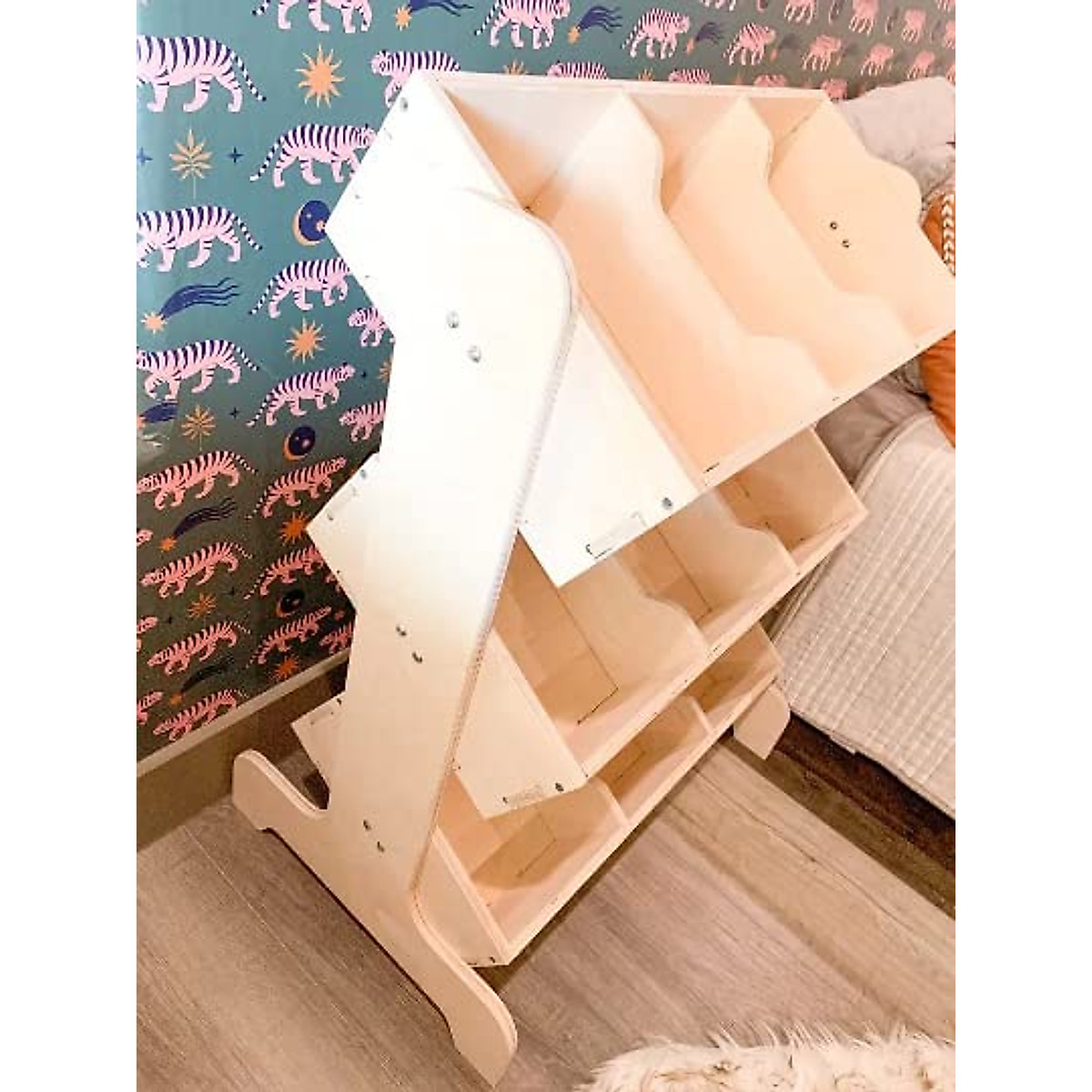 Bush Acres Montessori Organizer – Storage for Toddlers Supplies - Wooden Furniture – Playroom Storage – Playroom Organization