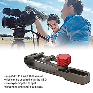 SSD Holder, Durable Reliable SSD Holder Clamp Aluminum Alloy for T5 SSD