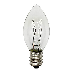 Creative Hobbies Single Light Replacement Clip in Lamp Cord for Christmas Village House Includes Clear Incandescent Light Bulb