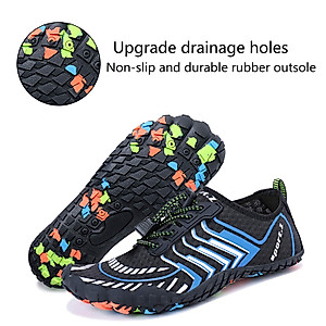 MAYZERO Water Shoes Men Women Swim Surf Shoes Beach Pool Shoes Wide Toe Hiking Aqua Shoes Winter House Slippers