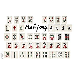 Tervis Plastic Mahjong Game Made in USA Double Walled Insulated Tumbler Travel Cup Keeps Drinks Cold & Hot, 16oz, Clear