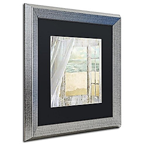 Summer Me I by Color Bakery, Black Matte, Silver Frame 16x16-Inch