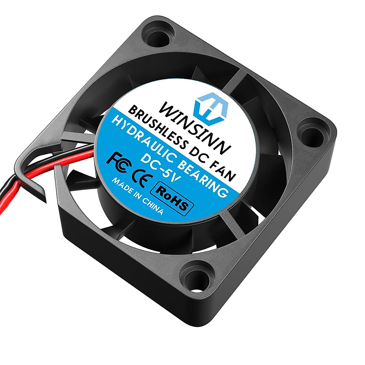 WINSINN DC 20mm Fan 5V 2006 Hydraulic Bearing Brushless Cooling 20mmx6mm 2PIN (Pack of 2Pcs)