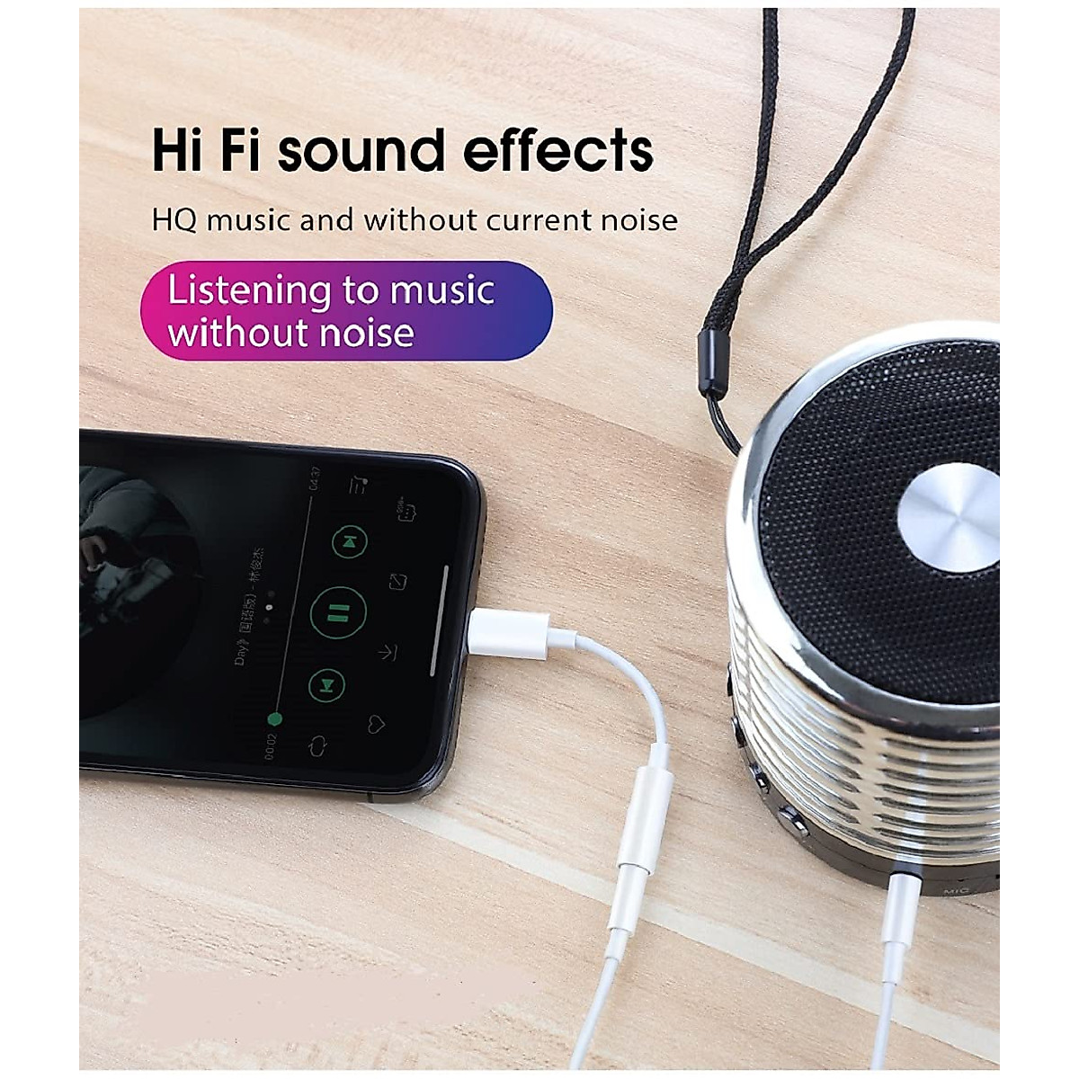 [Apple MFi Certified] 3.5mm Headphones Adapter for iPhone, 2 Pack Lightning to 3.5mm Earphones/Headphones Jack Aux Audio Adapter Dongle for iPhone 12 11 XS XR X 8 7 iPad, Support iOS 14 and More