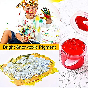 Bathtub Jungle Animal Paint By Bumbers For Adults Beginner Bathroom Tiger DIY Paint by Numbers Acrylic Paint Canvas Pink Flower Bedroom Decor Painting Kits Pink House Art 20x16 Inch （Without Frame ）