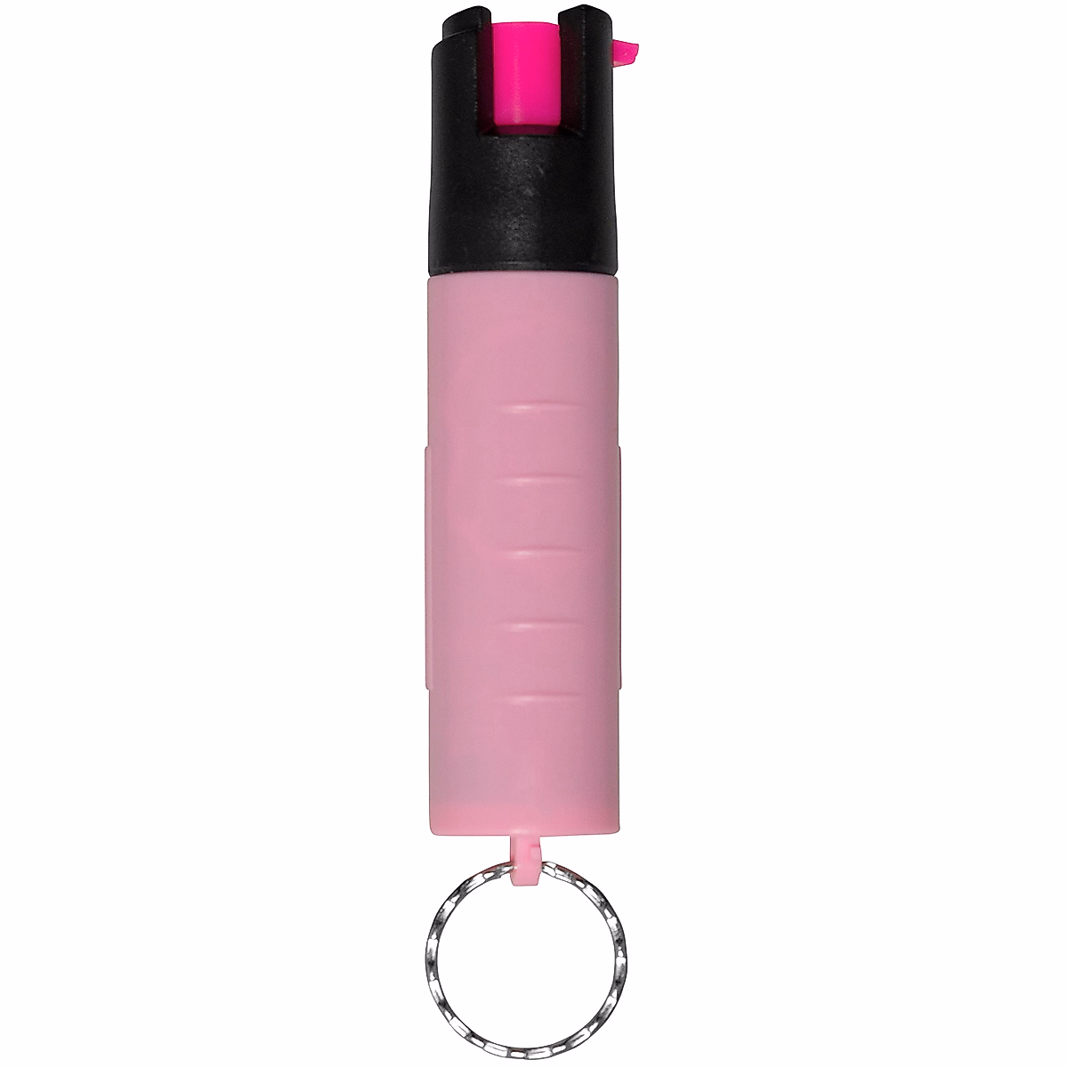 Police Magnum Pepper Spray Self Defense- Mini Pocket Safety Tool- Strong Keyring Holder- Made in The USA- 1 Pack 3/4oz Twist Lock Pink Sleeve Keyring