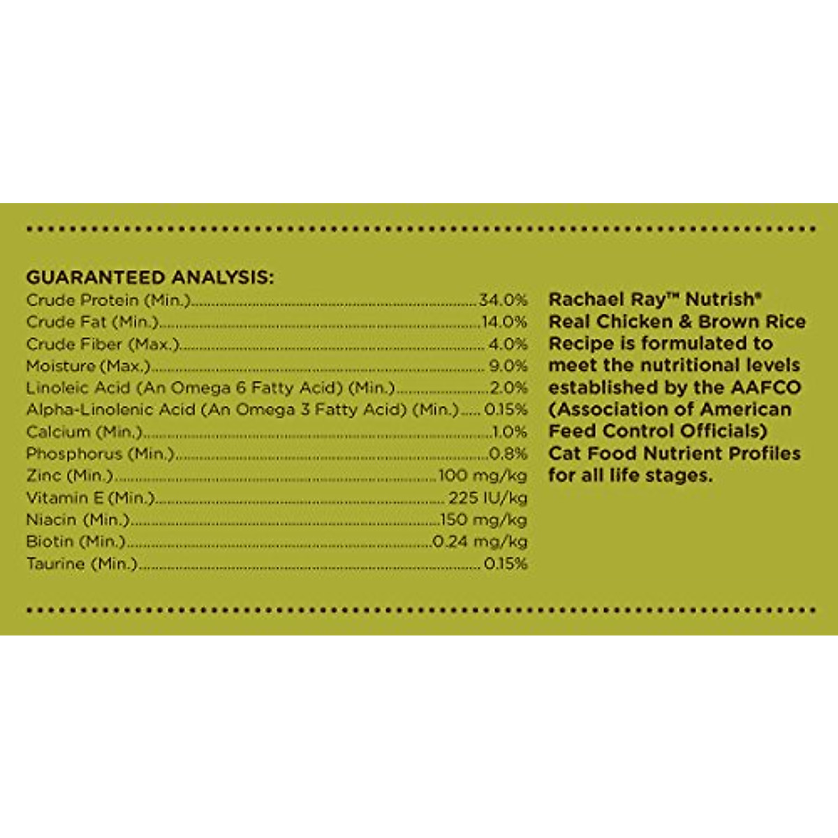 Rachael Ray Nutrish Premium Natural Dry Cat Food, Chicken & Brown Rice Recipe, 3 Pounds