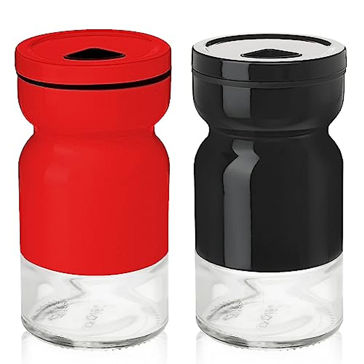 The Original Salt and Pepper Shakers set with Adjustable Pour Holes- for salts,sugar and spices