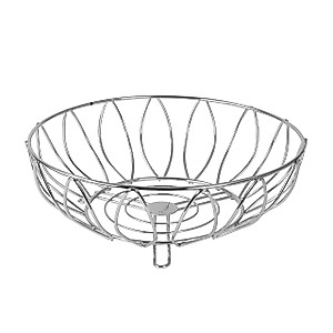 Spectrum Diversified Leaf Fruit Bowl, Chrome