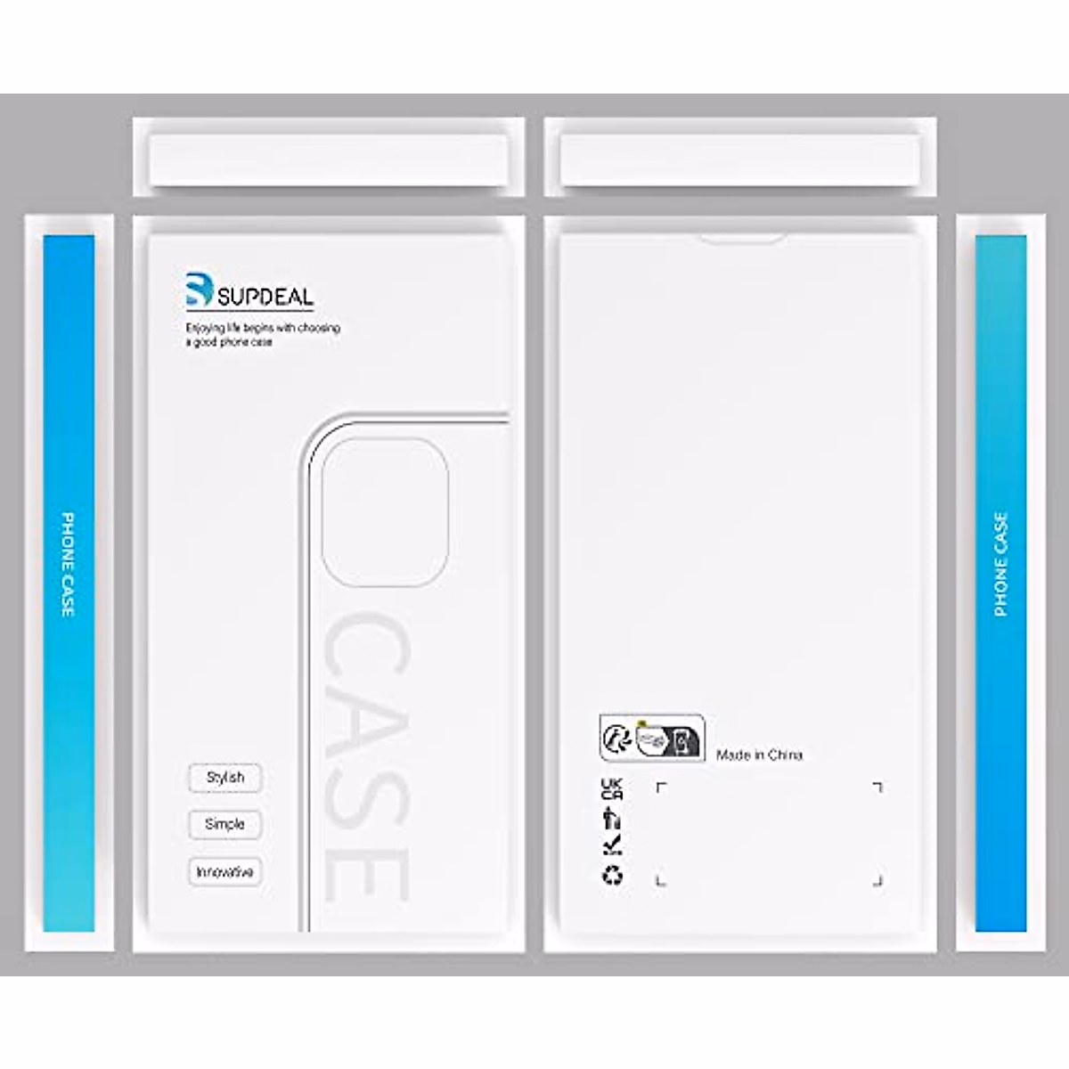 Supdeal Crystal Clear Case for iPhone 13 Pro Max, [Not Yellowing] [Military Grade Drop Tested] Shockproof Protective Phone Case Soft Silicone Slim Cover with Camera Protection, 6.7 inch, Blue