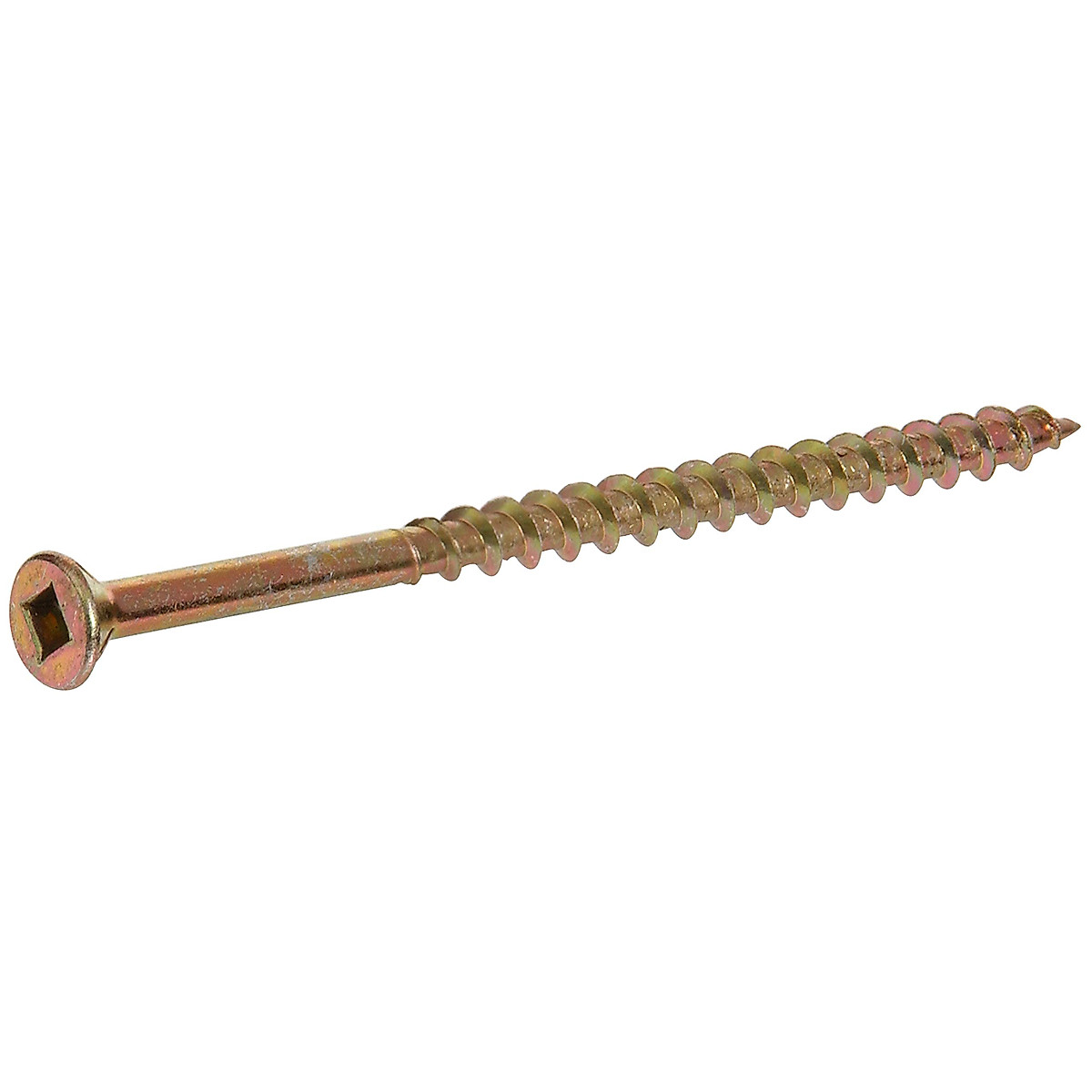 Hillman 48260 8 X 3-Inch Square Drive Multipurpose Wood Screw, 250-Pack, Yellow Zinc