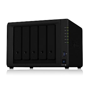 Synology 5 bay NAS DiskStation DS1019+ (Diskless), 5-bay; 8GB DDR3L