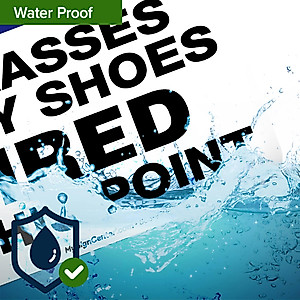 Safety Glasses and Safety Shoes Required Beyond This Point Sign, 7" x 10" 0.40 Aluminum, Fade Resistance, Indoor/Outdoor Use, USA MADE By My Sign Center