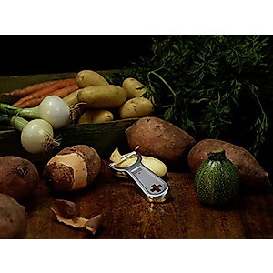 Kuhn Rikon Swiss Metal Peeler 4”, Stainless Steel