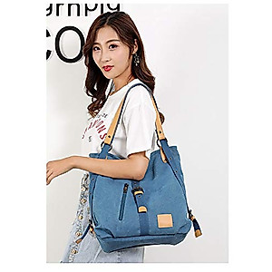 Women's Tote Hand Bag Canvas Corssbody Retro Clutch Handbag Shoulder Bag Purse Satchel Bag Large Size Hobo Bag