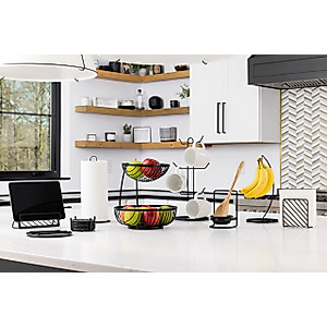 Spectrum Diversified 6-Mug Holder Finley, Matte Black