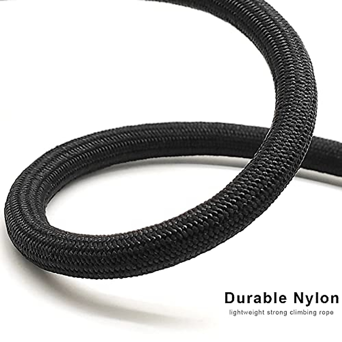 BTINESFUL 7FT Slip Lead Dog Leash, Strong Nylon Rope Leash, 1/4 & 1/2 inch Diam Dog Training Lead for Small Medium Large Dogs (1/4" * 7 FT, Black)