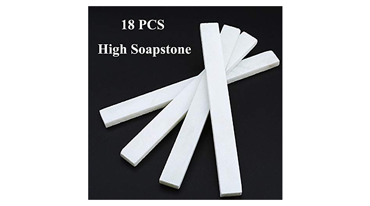Premium Flat Soapstone Holder & 18 Soapstones for Marking