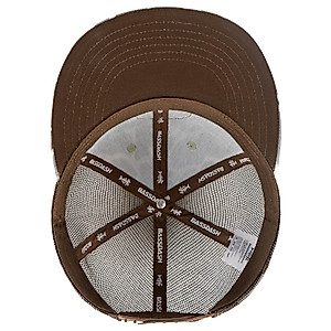 BASSDASH Flat Brim Trucker Cap Adjustable Snapback Hat Mesh Back for Men Women