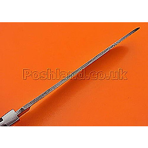 CF-51 Custom Handmade Damascus Steel Chef Knife - buffalo horn with Stainless Steel Bolsters