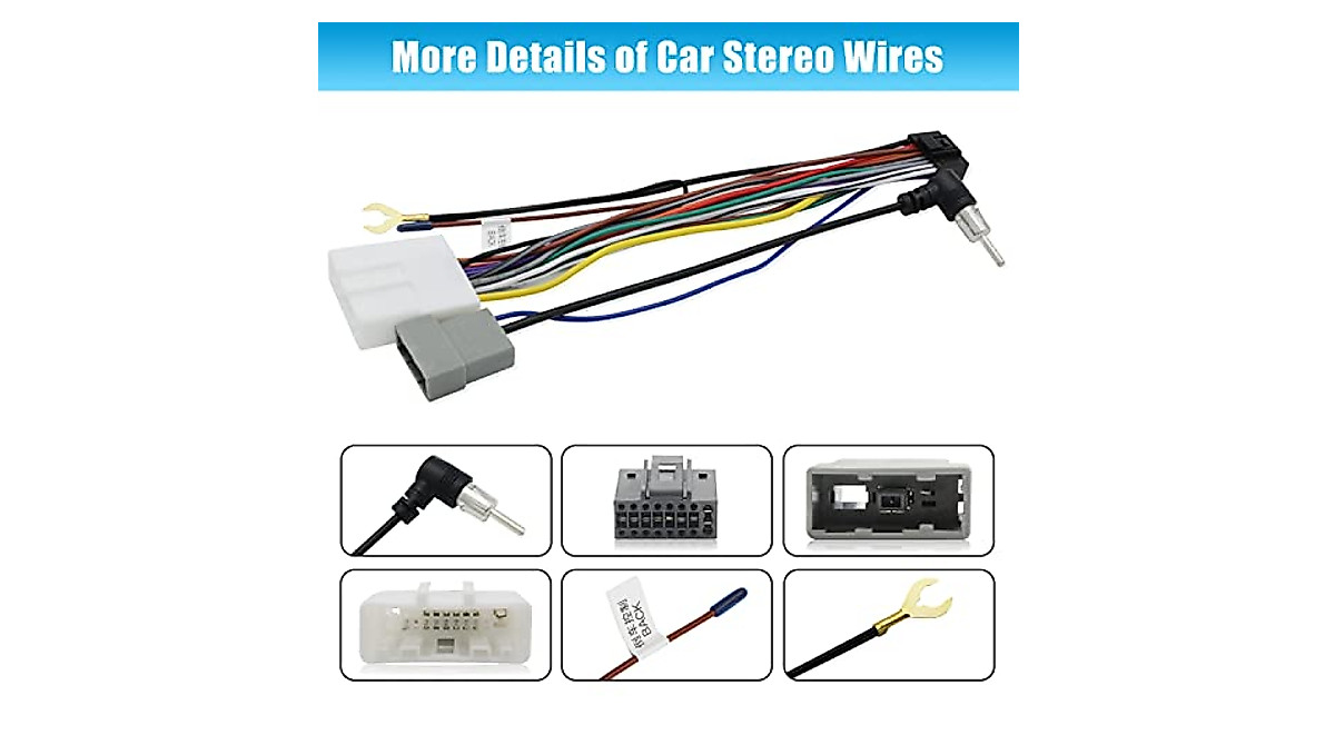 Fiegromech 16-Pin ISO Car Radio Harness Adapter for Nissan & Subaru