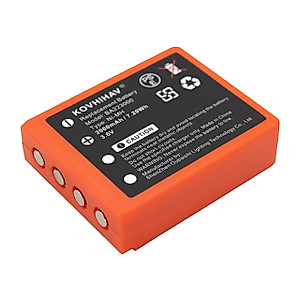 Replacement Battery for HBC Radiomatic Quadrix Keynote Patrol D Micron 4 Micron 5 Micron 6 Micron 7 Linus 4 Vector Pro,fit BA223000 BA223030 FUB6,3.6V Ni-MH 2000mAh/7.2Wh
