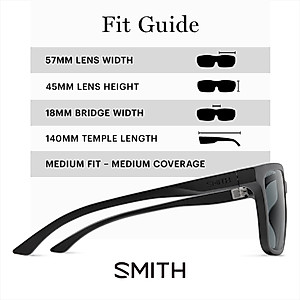 SMITH Shoutout Sunglasses – Performance Sports Active Classic Sunglasses – For Men & Women – Matte Black + Grey Polarized Lenses