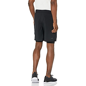 PUMA mens Run Favorite 7" Woven 2in1 Shorts, Puma Black, X-Large US