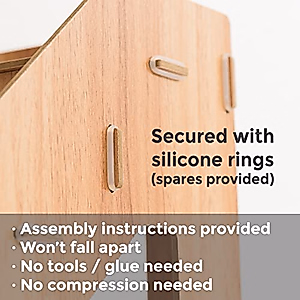 Tapeera 4-Tier Retail Wooden Display Riser - Farmers Market Craft Fair Display Rack - Candle Soap Display Stand For Craft Shows - Wood Countertop Pop Up Shop Display Rack For Tumblers Cupcakes Candy